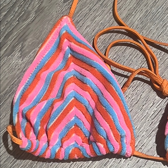 triangl swimwear | Swim | Triangl Striped Multicolor Bikini Set | Poshmark